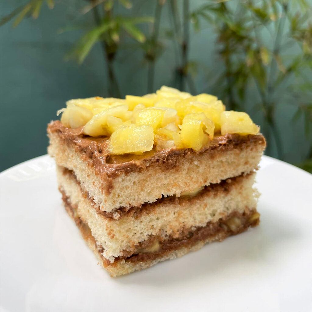 Cabin Pineapple Gateaux Slice - Green Cabin